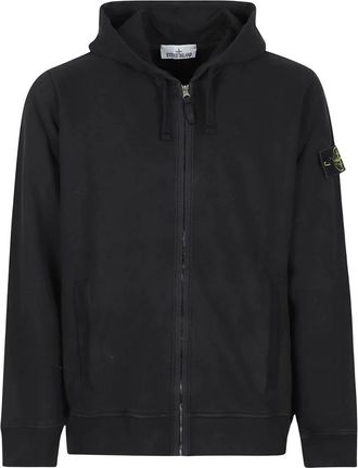 Stone Island SweaT-shirt &agrave; capuche zipp&eacute; int&eacute;gral - Homme - Sweatshirts et sweats &agrave; capuche - Noir - Taille: M
