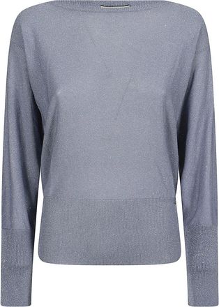 Herno Femme, Pulls, Bleu, Taille: 36 FR ML Pailettes