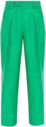Versace Homme, Pantalons, Vert, Taille: M Hemp Formal Pants