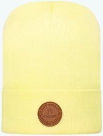 Cabaia CABAIA - Bonnet Jungle Juice Jaune - Bonnet dhiver Chaud sans Pompon pour Homme et Femme - Maille Douce et Confortable - Taille Unique Adulte