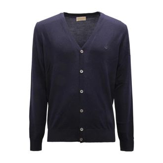 Brooksfield Woll-Cardigan - - Knitwear - Herren - Blau - 3XL