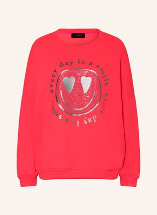 Miss Goodlife Miss Goodlife Oversized-Sweatshirt Mit Schmucksteinen pink