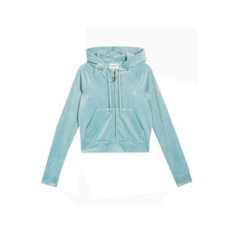 Juicy Couture Femme, Sweatshirts et sweats &agrave; capuche, Vert, Taille: 40 FR Madison Sweat &agrave; capuche