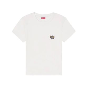 Kenzo Wild Tiger T-Shirt - - Tops - Damen - Wei&szlig; - M