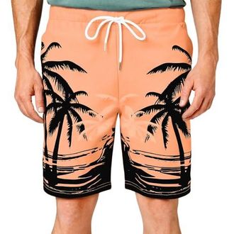 Generic Maillot de bain pour homme Short de plage tendance et respirant pour l&eacute;t&eacute; pour homme, Orange, 4XL