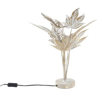 DKD Home Decor Dkd Home Decor - Lampe De Table M&eacute;tal 42X42X47 Feuilles D&eacute;capage