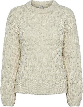 Vero Moda Bubba Ls Knit Pull S. Noos Tricot, Bouleau, XL Femme