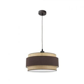 Fabrilamp Fabrilamp - Lampe suspendue marron/naturel mod&egrave;le Kandy 2xE27 dimmable