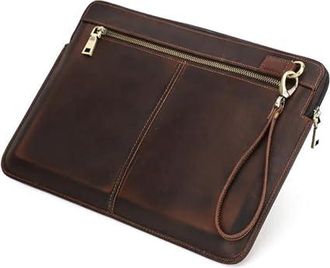 Generic &Eacute;tui de rangement en cuir avec fermeture &eacute;clair, type porte-documents - Compatible avec les ordinateurs MacBook Pro 14 pouces