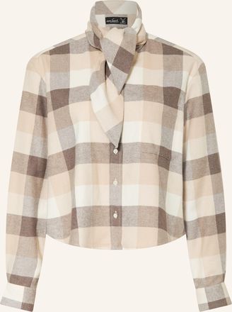 van Laack Van Laack Flanellbluse Vl-Flokea-Fkos beige
