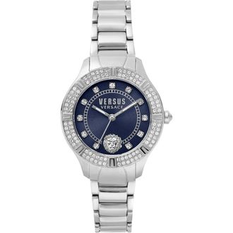 Versus Femme, Accessoires, Gris, Taille: ONE Size Montre pour femme Canton Road 36 mm Bracelet en acier inoxydable Vsp263721