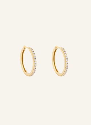 Pompidou Creolen Lillian Small Pav&eacute; By Glambou gold