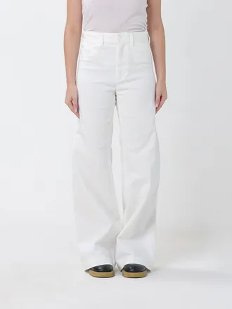 Polo Ralph Lauren Pantalon &eacute;vas&eacute; &agrave; taille haute en coton stretch