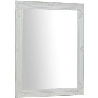 Biscottini International Biscottini - Spiegel zum Aufh&auml;ngen vertikal/horizontal mit antikiertem wei&szlig;em Finish L62xPR3xH82 cm