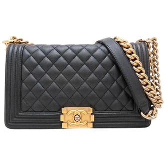 Chanel Sac bandouli&egrave;re Chanel Boy doccasion - Femme - Pre-owned - Noir - Taille: ONE Size
