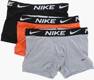 Nike Solid Color 3 Pairs Of Boxer Set with Logoed Band at the Wai size Xs