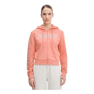 Guess Primula Sweat &agrave; capuche - Femme - Sweatshirts et sweats &agrave; capuche - Orange - Taille: 42 FR