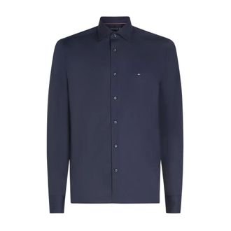 Tommy Hilfiger Homme, Chemises, Bleu, Taille: 4XL Chemise en popeline