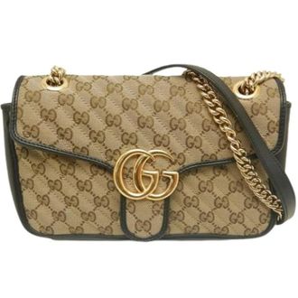 Gucci Sac bandouli&egrave;re GG Canvas Pre-owned - Femme - Pre-owned - Beige - Taille: ONE Size