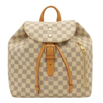 Louis Vuitton Sac &agrave; dos Pre-owned Damier Azur - Femme - Pre-owned - Beige - Taille: ONE Size