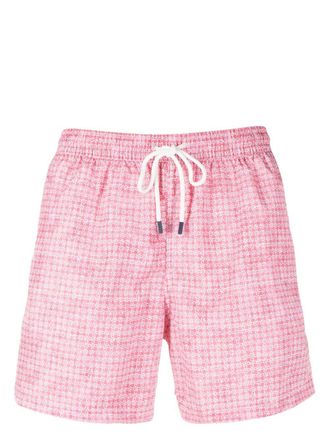 Fedeli Badeshorts mit Blumen-Print - Rosa