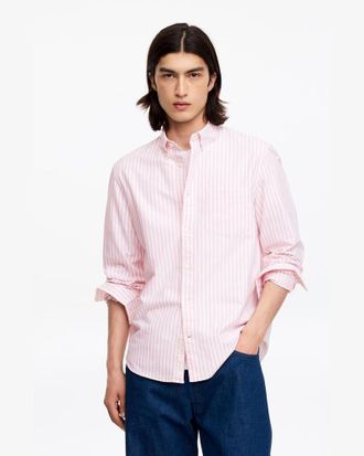 Arket Oxford-Hemd Mit Normaler Passform -Rosa