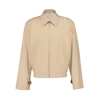 Marni Leichte Jacke mit Wollmischung und Rei&szlig;verschluss - - Jackets - Herren - Beige - M