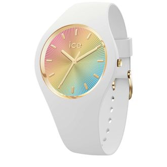Ice Watch Ice Watch Ice Champagne - White Rainbow Wei&szlig; Damen Armbanduhr 025350 - M