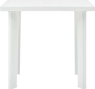 Generic Kangmusi Gartentisch Wei? 80 x 75 x 72 cm Kunststoff, kangmusi48802