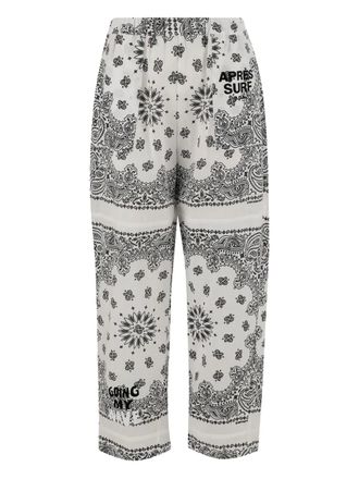 APR&Egrave;S SURF Hose mit Bandana-Muster - Wei&szlig;