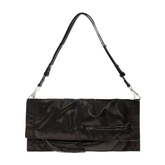 AllSaints Lutece Umh&auml;ngetasche mit &Uuml;berschlag - - Bags - Damen - Schwarzk - ONE SIZE