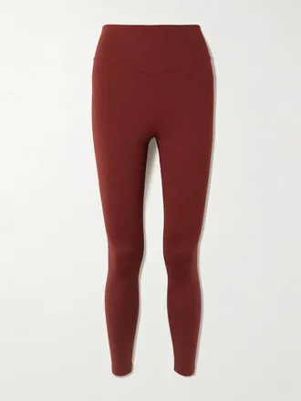 Eres Legging En Jersey Stretch &Agrave; Broderie Bille - Bordeaux