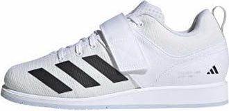 adidas Chaussures lest&eacute;es Powerlift 5 unisexes, blanc/noir, 13 Women/12 Men