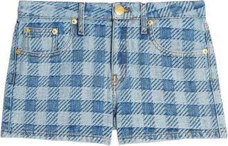 Ami Femme, Shorts, Bleu, Taille: W29 Monogram Denim Shorts