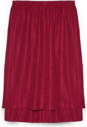 Fiorella Rubino Femme, Jupes, Rouge, Taille: 42 FR Jupe en jersey c&ocirc;tel&eacute;