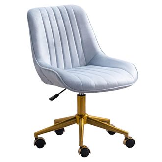 Generic Samt-Home-Office-Schreibtischstuhl Mit Ergonomischem Design Und Verstellbarer H&ouml;he for Vielseitigen Einsatz(D)