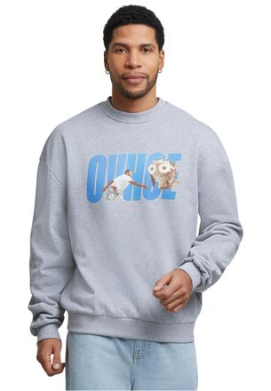Mister Tee Ovhoe Oversize Crewneck M Heather Grey