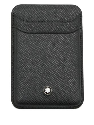 Montblanc porte-cartes en cuir - Noir