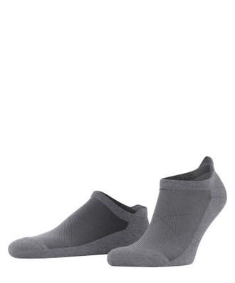 Burlington Herren Sneakersocken Athleisure M Sn weich atmungsaktiv schnelltrocknend kurz einfarbig 1 Paar, Grau Light Grey Melange 3775, 39-42