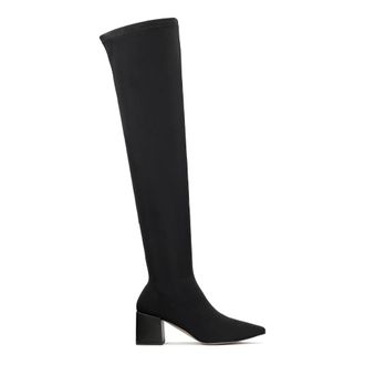 Kazar Musketiere mit eckigem Absatz- bedeckt mit Leder - - Shoes - Damen - Schwarzk - 39 EU