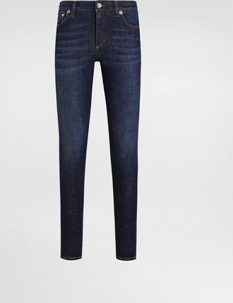 Dolce & Gabbana Skinny Denim Jeans - Frau Denim Mehrfarbig 48