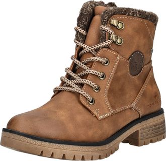 Tom Tailor Tom Tailor Damen 4290100025 Mode-Stiefel, Cognac, 37 EU