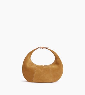 Le Tanneur Petit sac hobo Juliette en cuir refente de velours
