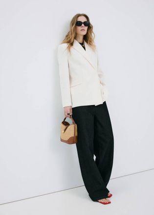 Mango Jean balloon taille haute noir - Femme - 32 - MANGO