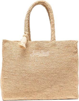 MC2 Saint Barth Femme, Sacs, Beige, Taille: ONE Size 11 Essential Emb Shoulder Bag