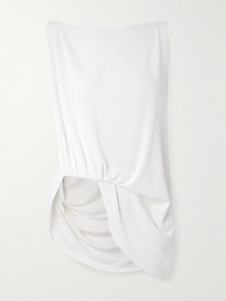 Jacquemus Haut En Jersey À Fronces Le Haut Peplo - Blanc