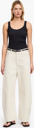 Arket Peony Barrel Jeans -Wei&szlig;