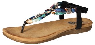 2Go Shoe Company Damen 8018-805 Flache Sandale, schwarz, 39 EU