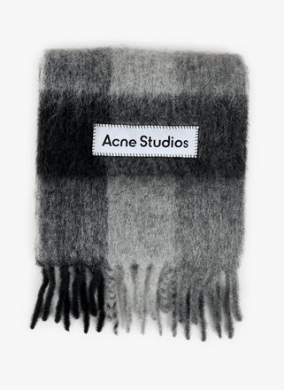 Acne Studios Echarpe &agrave; carreaux en laine m&eacute;lang&eacute;e