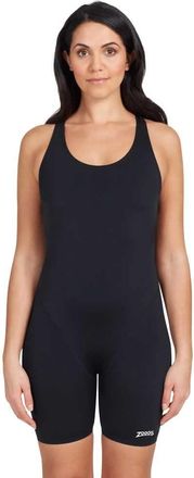 Zoggs Damen Cottesloe Legsuit E+ Badeanzug, Schwarz, 48